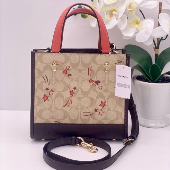 Coach | Bags | Coach Dempsey Tote 22crossbody In Signature Canvas With ...